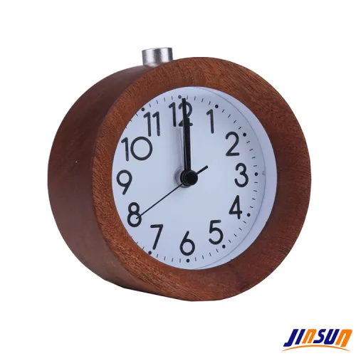Natural Wooden Alarm Table Clock, High Quality Natural Wooden Alarm ...