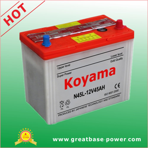 N45l (12v45ah) Dry Charge Lead Acid Car Battery, High Quality N45l ...