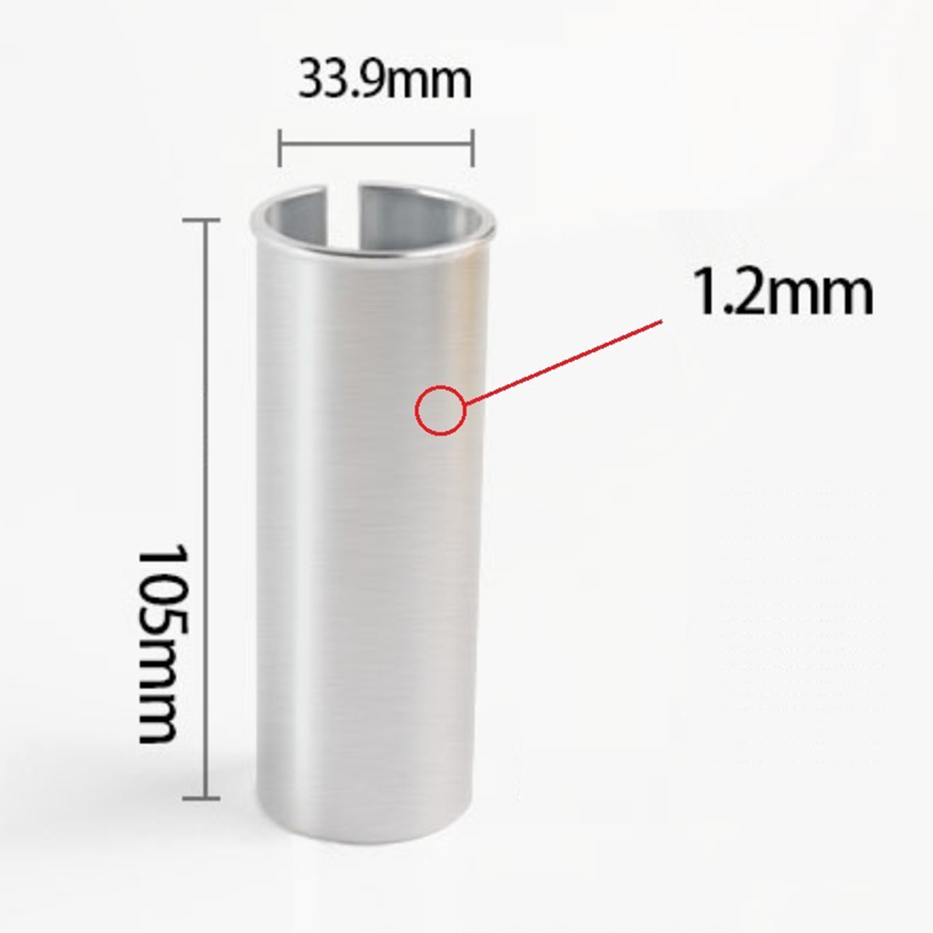 Dia.33.9mm Bicycle Seatpost Adapter Shim Bicycle Seatpost Tube Adapter ...