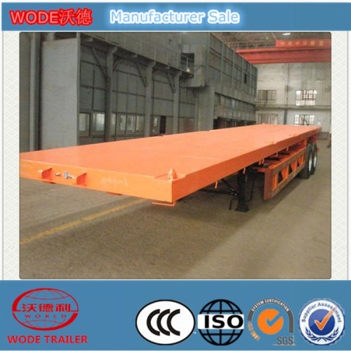 Hot Sale 30 Ton Low Flatbed Semi Trailer Container Trailer, High ...