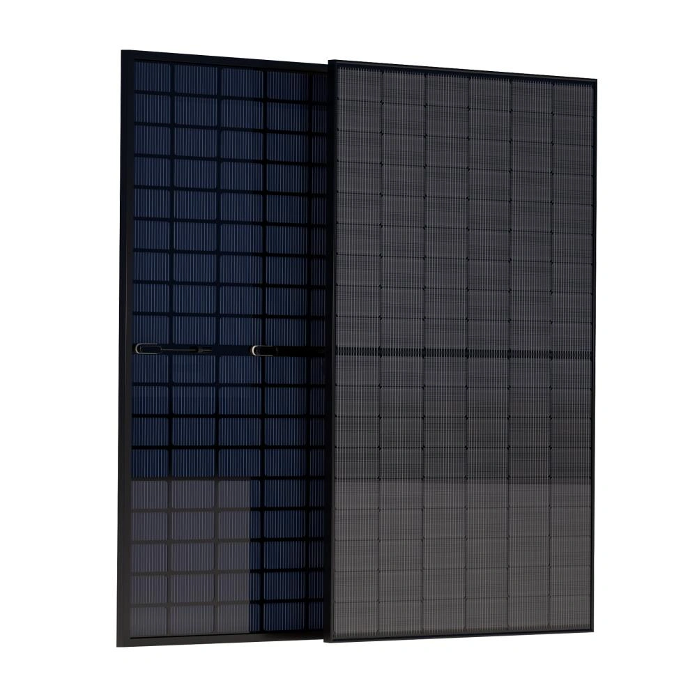 2 Glass topcon solar module 420W 430W all black solar panel 16bb China ...