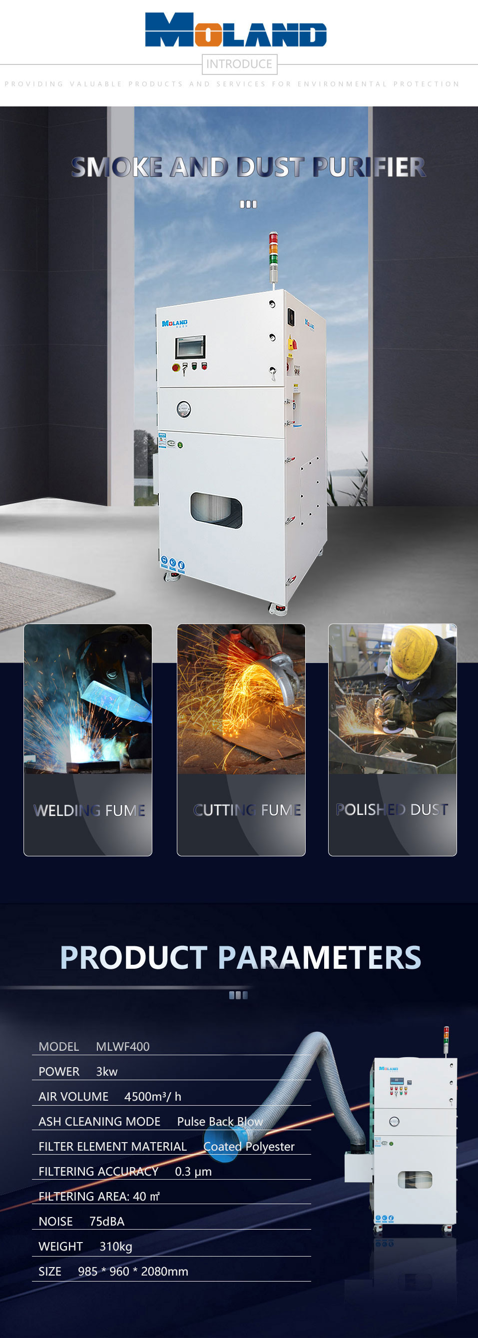 Robot Welding Workstation Fume Extractor, High Quality Robot Welding ...