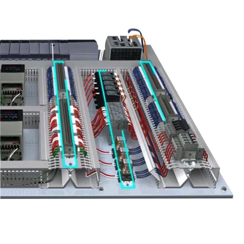 Din Rail Wiring Duct Pvc Energy Storage Control Cabinet Cable Slot For ...