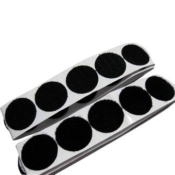 Eco-friendly Colored Round Hook-and-loop, Made Of 100% Nylon And High ...