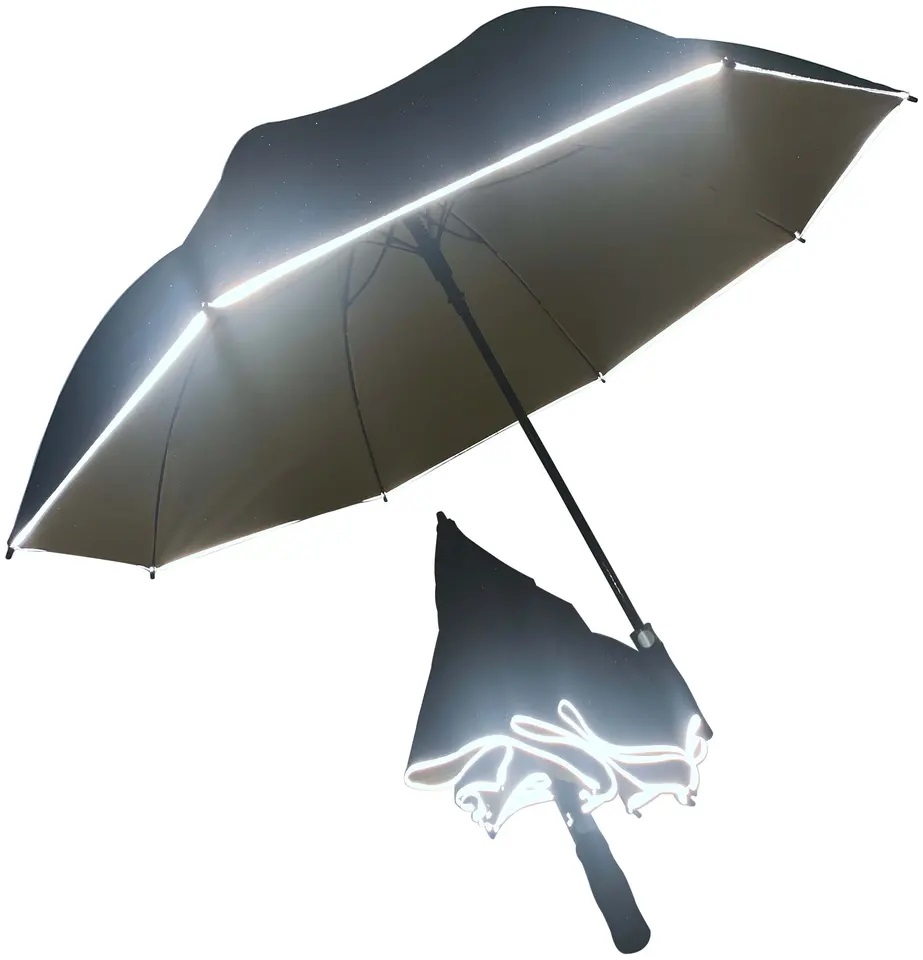 Extra Large Sun Rain Automatic Safety Umbrella With 3mm Reflective ...