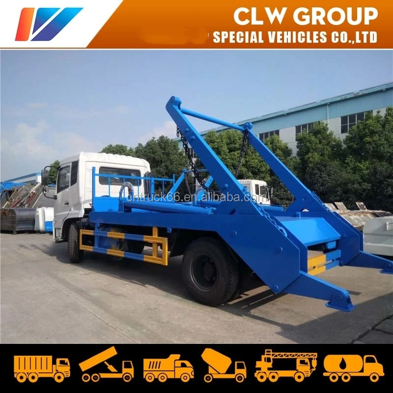 Dongfeng 4x2 12cbm Swing Arms Garbage Vehicle Skip Loader Truck Sale ...