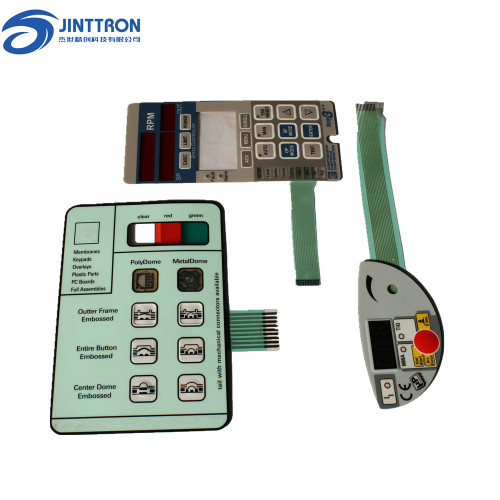 Standard Membrane Keypad With Metal Dome, Embossed Buttons, Connector ...