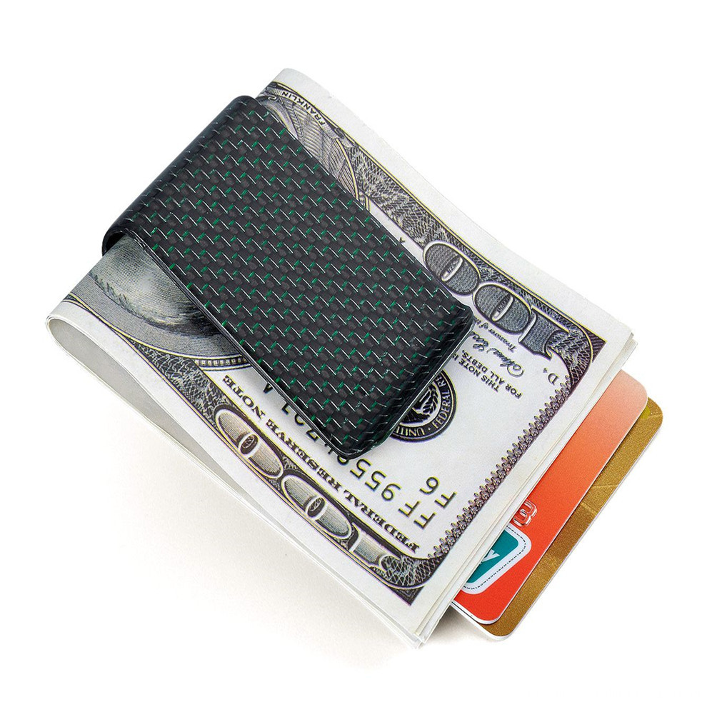 Luxury Green Carbon Fiber Money Clips Cash Clip, High Quality Luxury ...