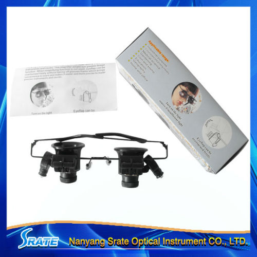 Eyeglasses Camera 20x Magnifier Magnifying Lens Loupe Glasses Type Led ...