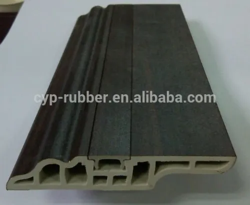 Flooring Accessories Surface Wooden Veneered Pvc Baseboards, High ...