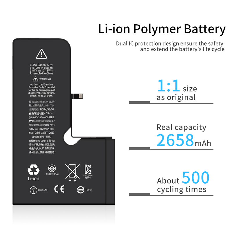 0 Cycle Li-ion Lithium Battery 3174mah Pure Cocalt Polymer Batteries ...