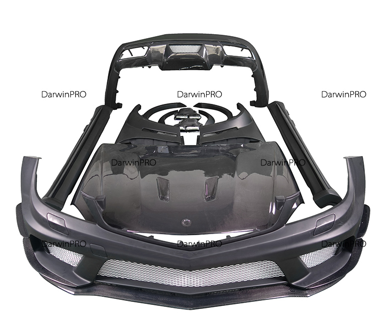 Black Series Style Full Body Kit For Mercedes 2012-2014 W204 C180 C200 ...