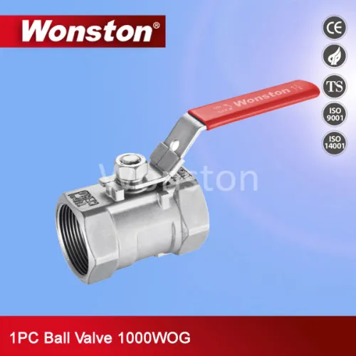 Stainless Steel One Piece Ball Valve 1000wog, High Quality Stainless ...