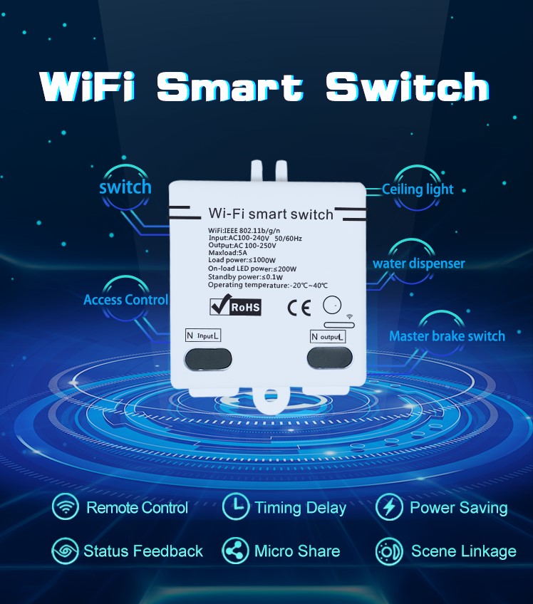 Ewelink Tiny Wifi Smart Switch: Mini Diy Module For Wireless App ...
