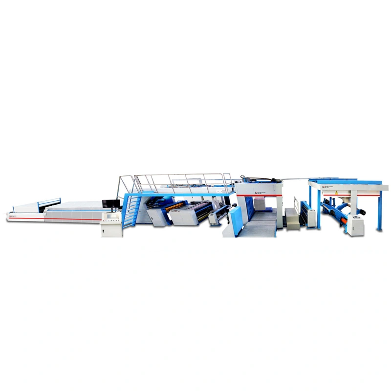 Offline Reel to sheet bottom paper roll feeding flute litho laminator ...