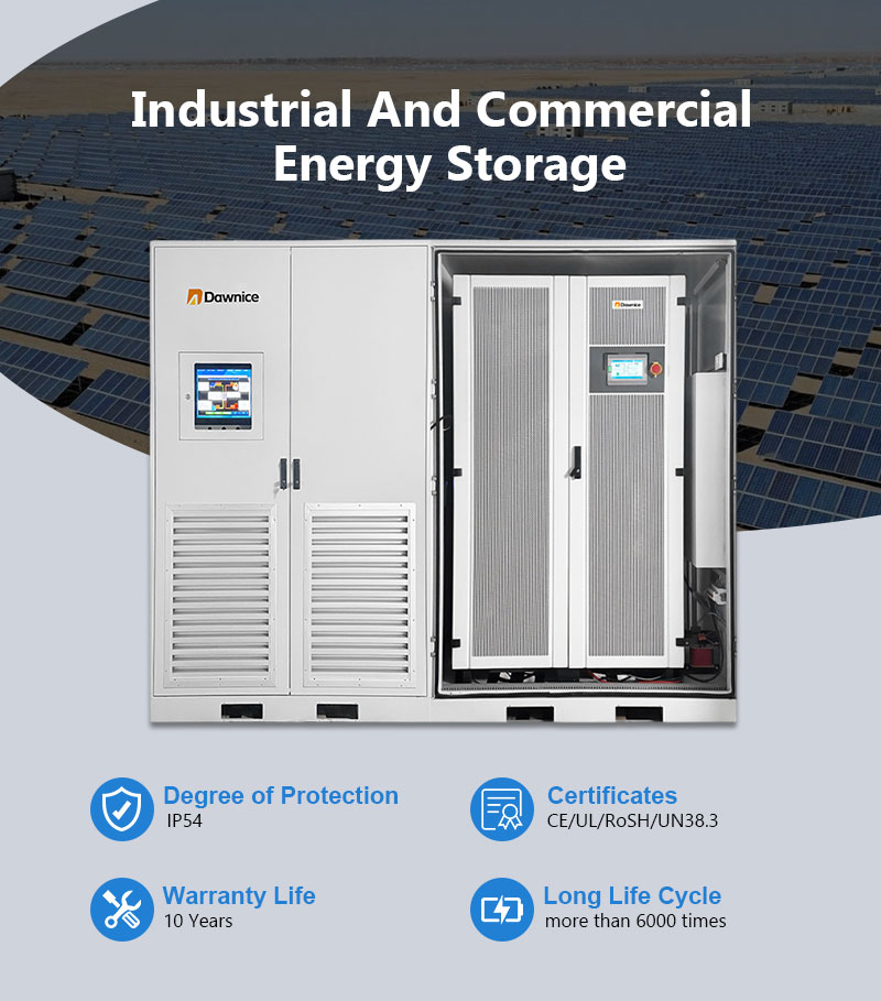 Dawnice 215kwh All In One Dc 100kw Power Lifepo4 Battery Commercial ...