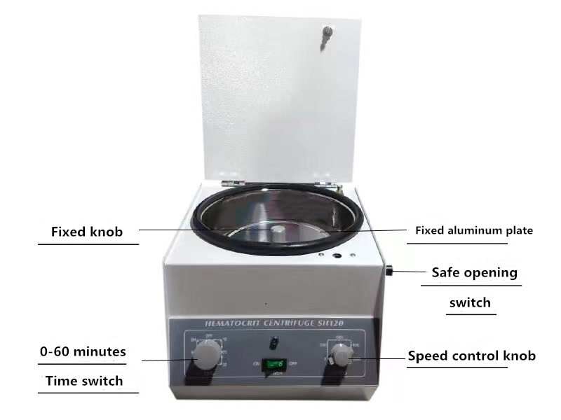 Sh120 Lab Centrifuge Machine - Microhematocrit Centrifuge คุณภาพสูง ...