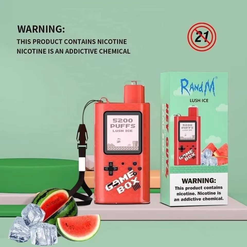 Type-c แบบชาร์จได้ Vape Randm Game Box 5200puffs คุณภาพสูง Type-c แบบ ...