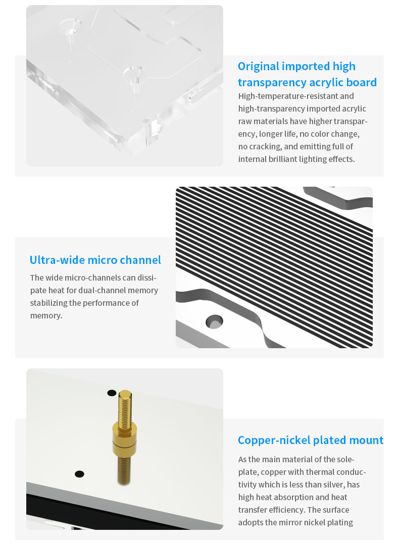 Barrowch Multimodal Ram Water Block Kits With Color Screen Edition ...