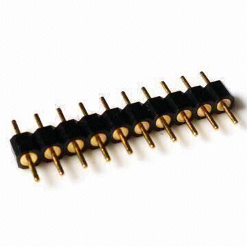 Pin Headers/male Connector With Single Row, Straight, Gold/tin Plating ...