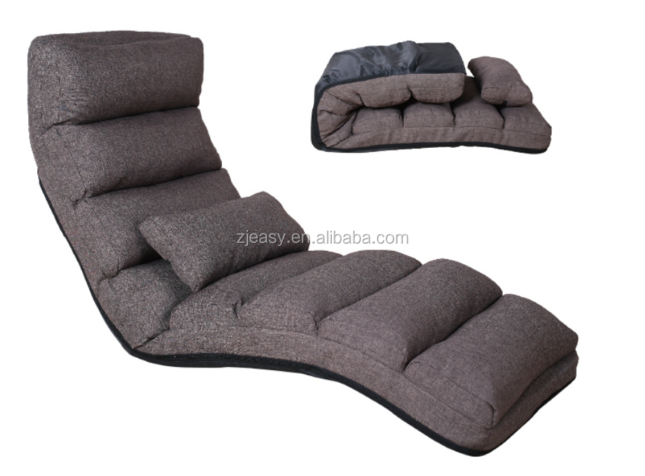 5-position Memory Foam Floor Lounge & Gaming Chair - Legless Adjustable ...