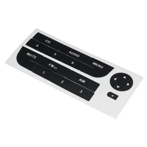 New Car Radio Button Repair Sticker For Fiat Grand Punto Radio Stereo ...