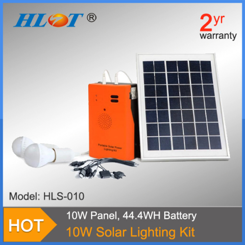10w Mini Solar System Kit Battery Lithium Ion For Solar Energy, High ...
