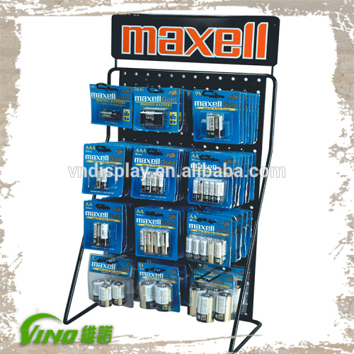 Battery Display Stand, Battery Rack ,metal Pegboard Display Stand, High ...