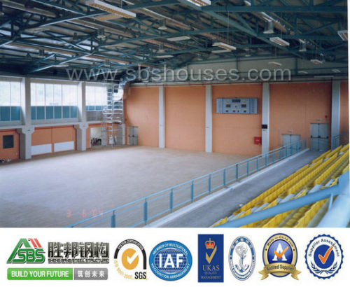 Prefabricated Steel Frame Badminton Hall, High Quality Prefabricated ...