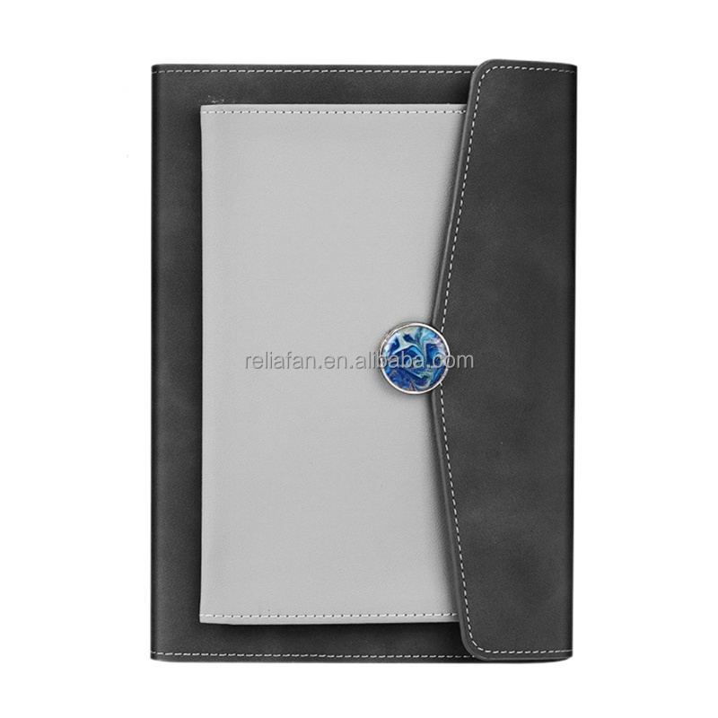 Luxury Custom A6 Notebook Padfolio With Embroidered Logo, High Quality ...