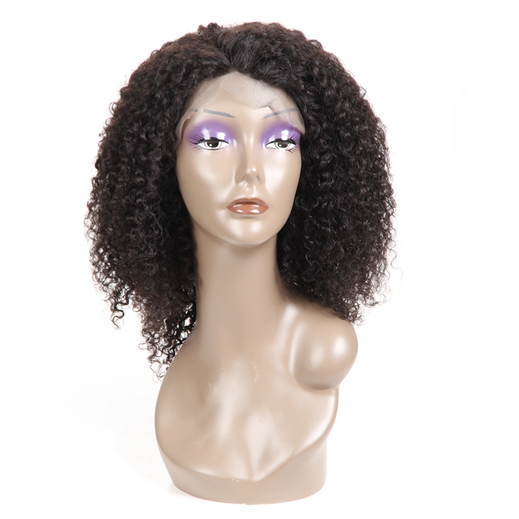 Transparent Lace Brazilian Afro Curly Hair Wig Lace Front Full Lace ...