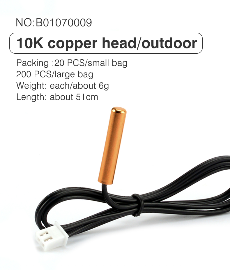 Sunchonglic Air Conditioner Outdoor 10k Copper Head Temperature Sensor ...