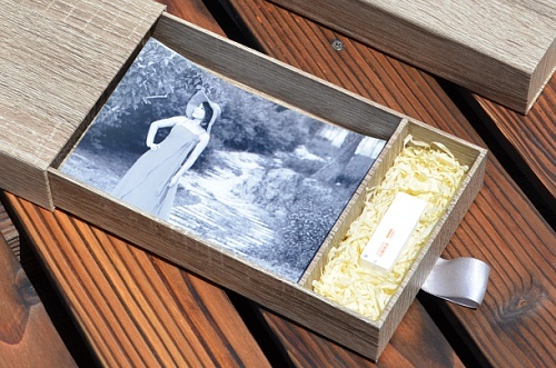 6x4 And 6x8 Wooden Texture Sliding Drawer Usb Packging Gift Box With ...