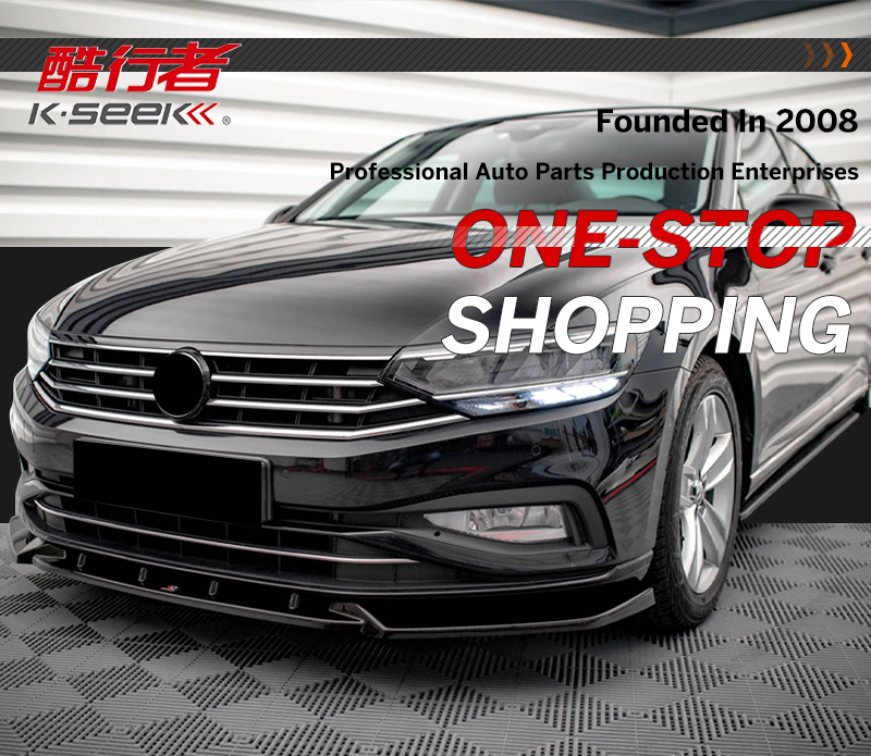 Kseek B8.5 Max Car Bumper Front Splitter Lip And Rear Diffuser For ...