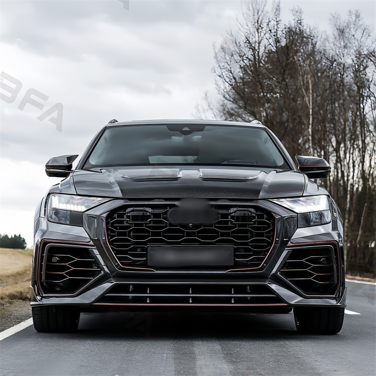 Carbon Fiber Wide-body Kit For Audi Q8 Sq8 - Front And Rear Bumpers ...