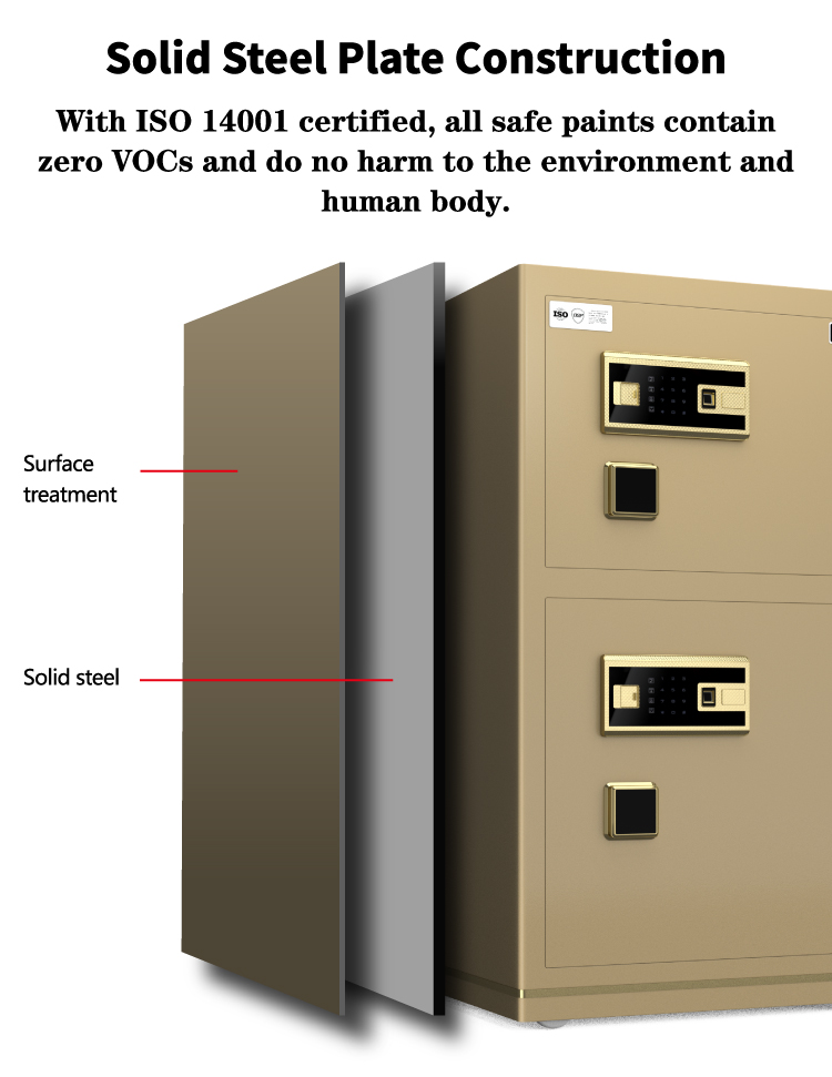 H-type Bolts Square Handdle Hidden Design Large Safes, High Quality H ...