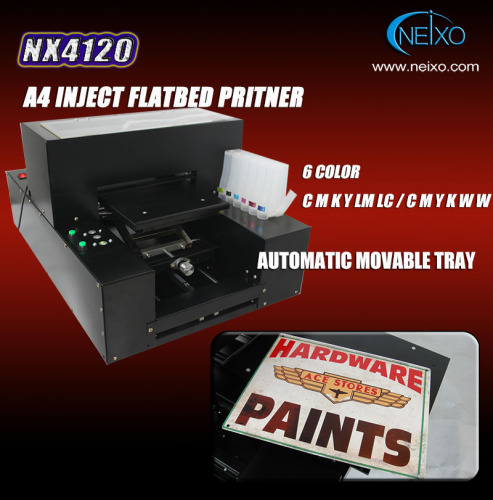 A4 Size Fatbed Printer For Metal Plate, High Quality A4 Size Fatbed ...