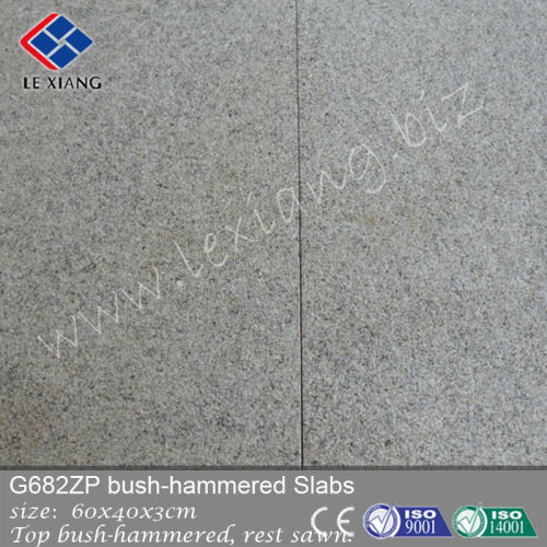 G682 Bush Hammered Finish Granite Tile, High Quality G682 Bush Hammered ...