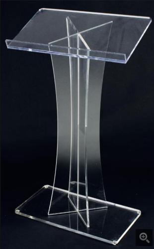 Reception Desk Acrylic Conference Podium Clear Speaker's Lectern ...