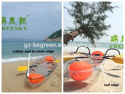 Freesky Transparent Clear Plastic Canoe,clear Polycarbonate Plastic ...
