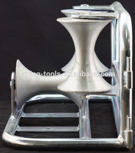 Underground Cable Laying Roller Guide With Three Aluminium Wheel, High ...
