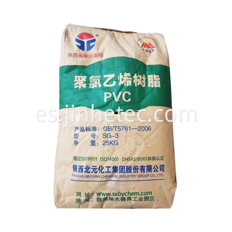 China Beiyuan Pvc Resin Sg3 K57 Suspensión basada Fabricantes
