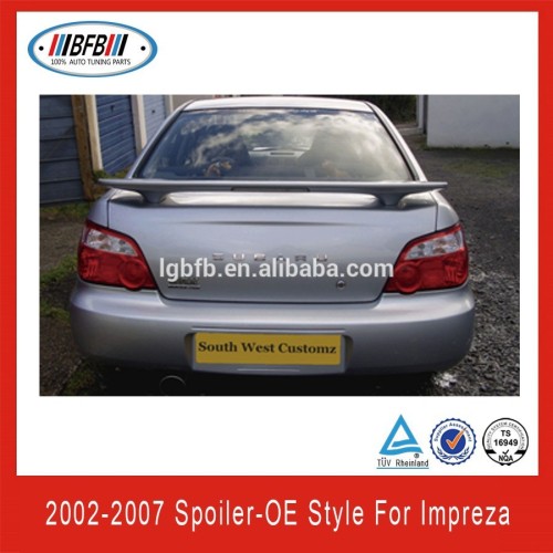 Frp Oem Style Rear Spoiler Car Rear Wing Spoiler Fit For Impreza 02-07 ...