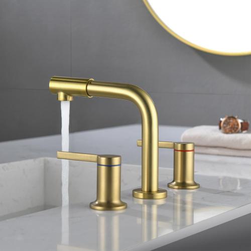 Shamanda Brushed Golden Rotating Faucet, High Quality Shamanda Brushed ...