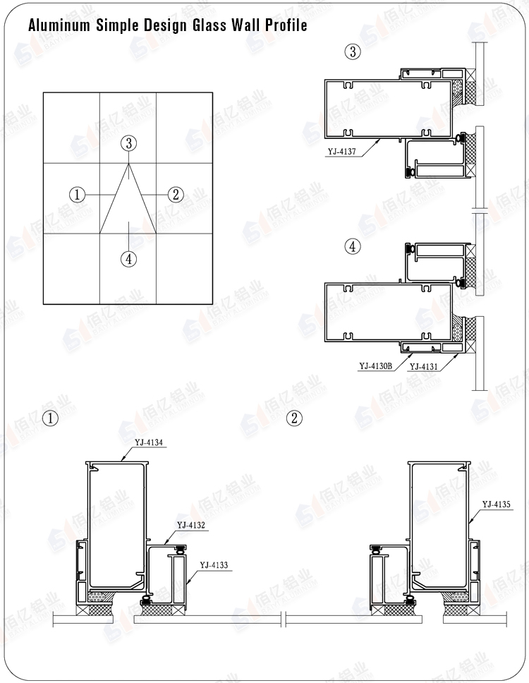 Unitized System Aluminum Curtain Wall Profile Pricing, High Quality ...