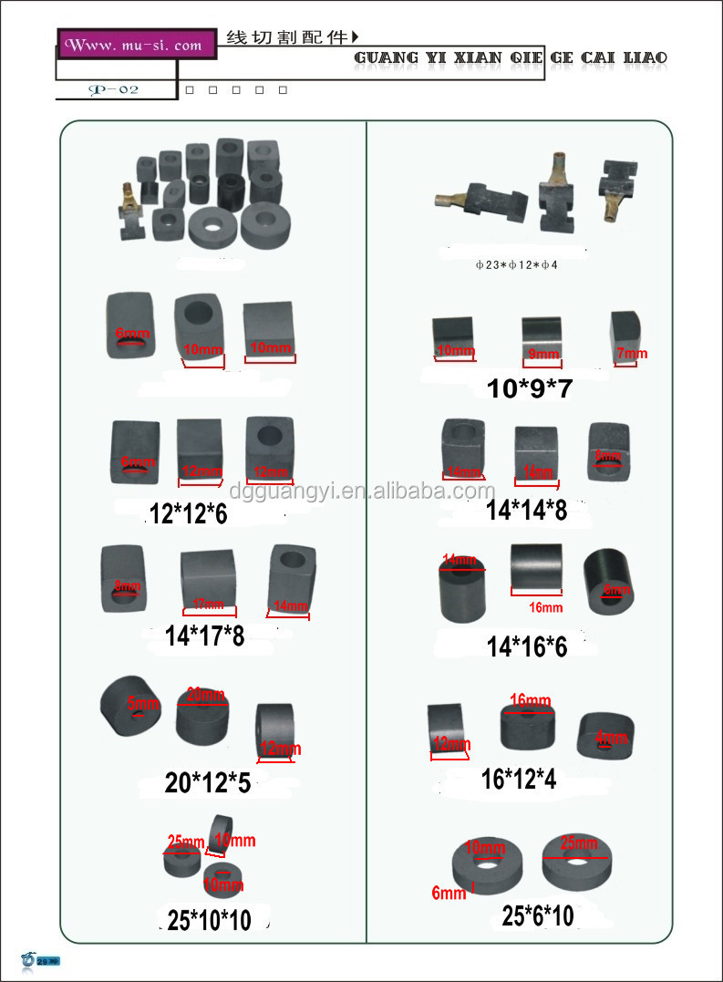 Tungsten Carbide Conductive Block 12x15x6 For Cnc Wire Cut Edm Machines ...
