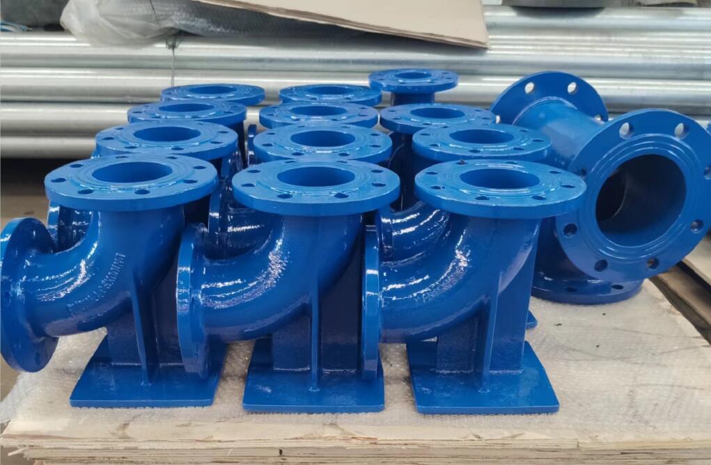 Bs En545 Double Flanged Pipe Fitting - Ductile Iron Duckfoot Bend Elbow ...