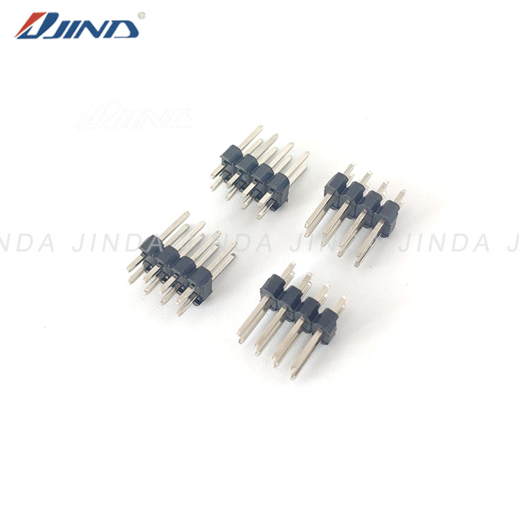 Tjc8 2.54mm Pitch 4-pin Double Needle Header - Brass Tin-plated ...