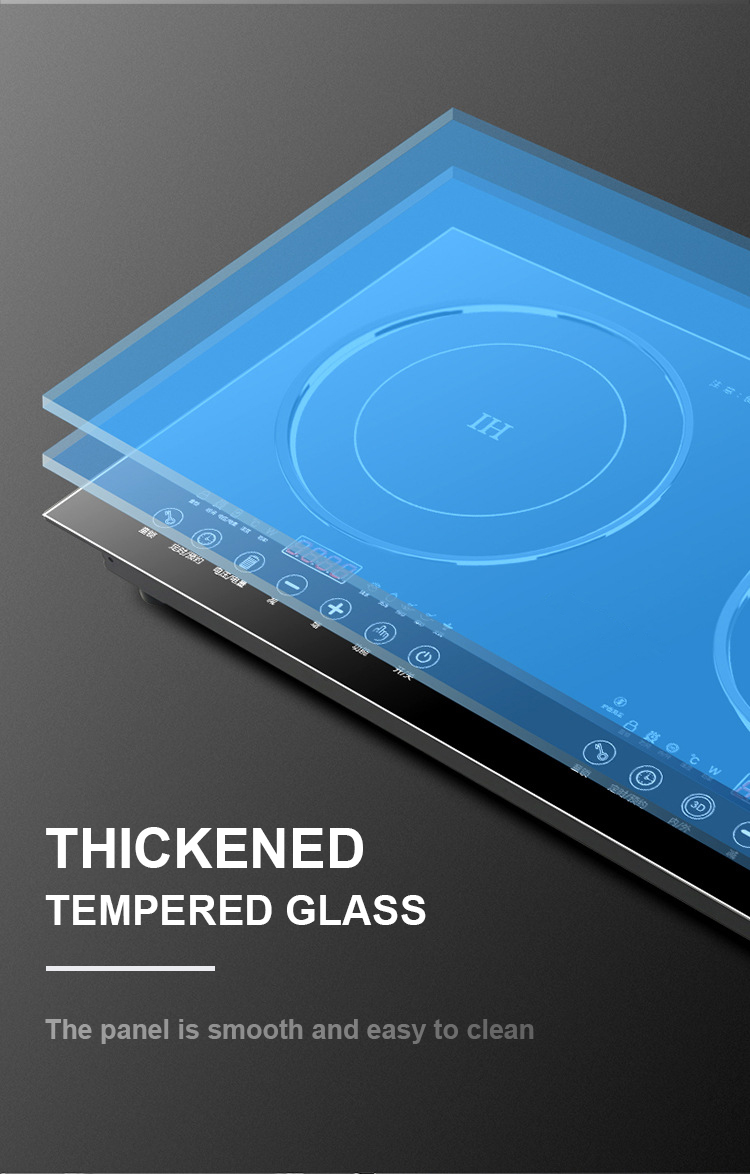 2200w High Power Smart Touch Screen Double Infrared Cooker Electric ...