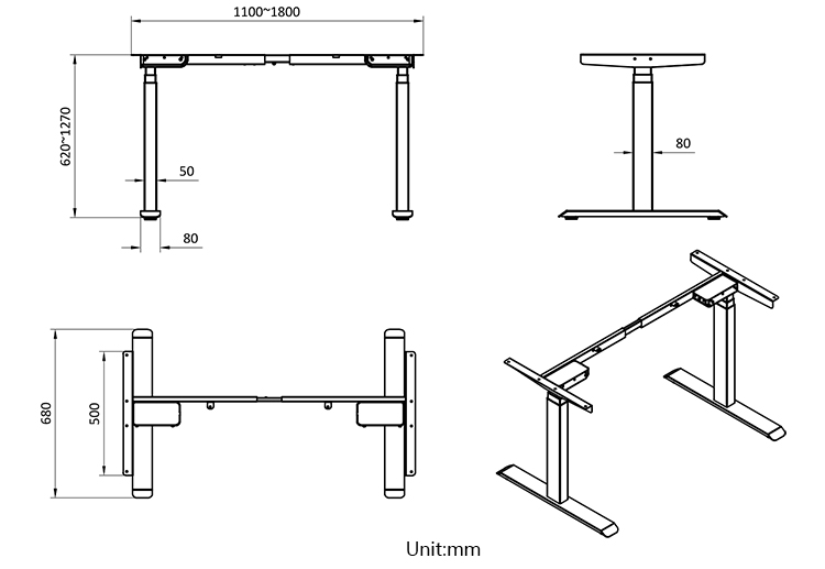 Electric Height Adjustable Table Mechanism Manufacturer Electric Height ...